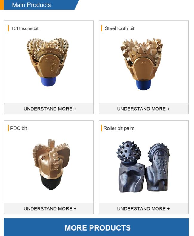 API IADC PDC drill bits set, 6 1/2 inch PDC drill bits & 5 blade pdc metal square hole drill bit