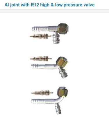 China Al joint with R12 high & low pressure valve air conditioning fitting 1 for sale