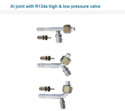 China Al joint with R134a high & low pressure valve air conditioning fitting for sale