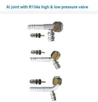 China Al joint with R134a high & low pressure valve air conditioning fitting 1 for sale