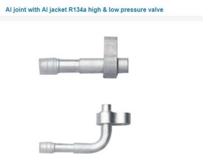 China Al joint with Al jacket R134a high & low pressure valve air conditioning fitting 9 for sale