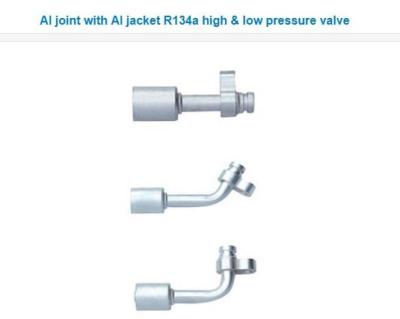 China 2018 Al joint with Al jacket R134a high & low pressure valve air conditioning fitting for sale
