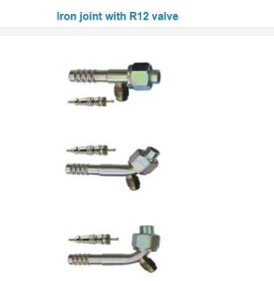 China o-ring iron joint with R12 VALVE Fitting air conditioning fitting for sale