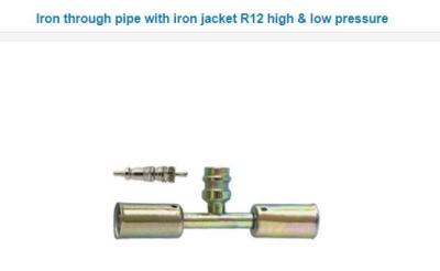 China 3351-A  iron THROUGH pipe with iron jacket R12 valve fitting air conditioning fitting for sale