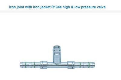 China new year Iron joint fitting with iron jacket R134a high& low pressure valve fitting air conditioning fitting 2018 for sale