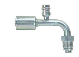 China 3607 Air conditioning fitting Iron joint with iron jacket R134a high & low pressure valve air conditioning fitting Iron for sale