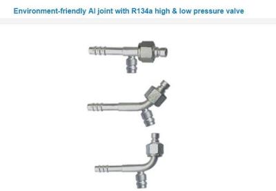 China 5001-A Environment-friendly Al Joint WITH R134a high & low pressure valve fitting air conditioning fitting for sale