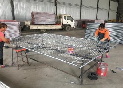 China 6ft x 10ft chain mesh temporary fencing panels ,construction fence panels frame OD 42mm and Mesh 60mm x 60mm x 2.7mm dia for sale
