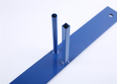 China Power Coated Temporary Fencing Base Interpon Powder coated 890 x 100mm x 8.00 wall thick for sale