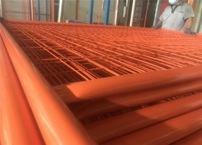 China 2100mm*3300mm temporary construction fencing panels OD 32mm x 2.0mm Mesh 60mm x 150mm diameter 3.50mm Te koop