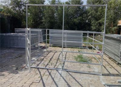 中国 Sheep farm gate fence 40*80mm Oval rail 1.3m tall goat panel 6 bar cattle yard hot dipped galvanized 販売のため