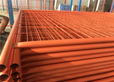 China Temporary Construction Fencing Panels OD 32mm wall thick 1.8mm Max Construction Fence 50mm*150mm Te koop