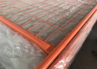 China High visibility Orange Color Temporary Fencing Panels 2.1mx2.5m super panels OD 32mm and 40mm tube Te koop