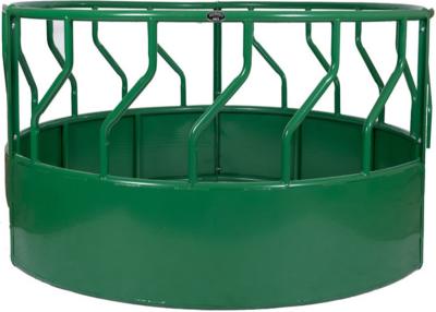 China HEAVY BOTTOM  CLOSED ROUND BALE FEEDER Powder Coated RAL 6005 zu verkaufen