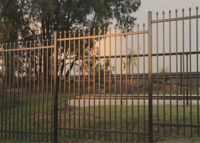 中国 65mm tube black garrison garden fence panels 販売のため