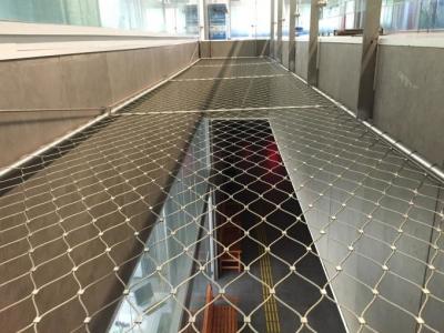 中国 AISI 316 Grade Stainless Steel Wire Rope Anti-Falling Mesh Fence 販売のため