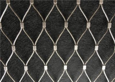 中国 Stainless Steel 316L Ferruled Model And Woven Black Oxide Wire Rope Mesh For Saftey 販売のため