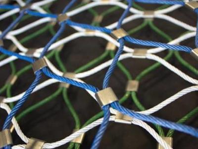 Cina stainless steel Wire rope zoo mesh Leopard enclosure mesh 316L stainless steel in vendita