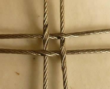 Cina Stainless Steel Square Rope Mesh Stainless Steel Decoration Mesh in vendita