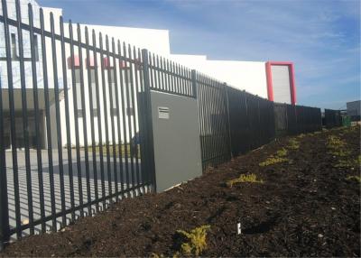 Cina Steel Tubular Fence 1200mmx2400mm for lawn Stain black Powder Coated RAL 9001 Interpon in vendita