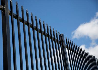 China Curved Picket Fencing/ Square Pipe Fencing Wall Te koop