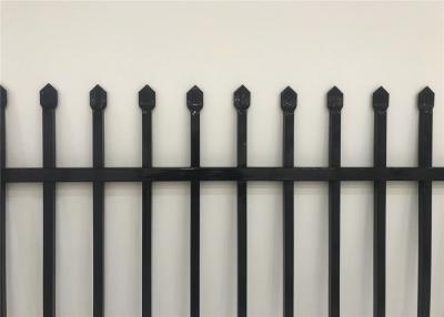 Cina black powder painted used aluminium picket fence in vendita