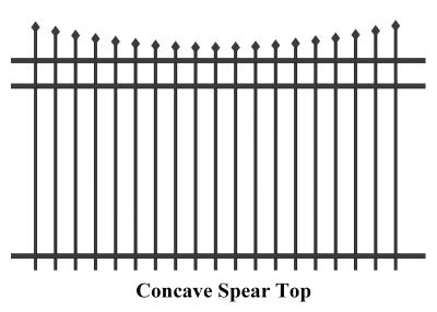 中国 Spear Top fixed fence panel 1.2mx2.4m galvanized steel Black/cream colour 販売のため