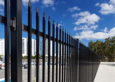 중국 garrison security fencing panels 2.1m*2.4m black powder coated interpon Akzo Nobel powder rail 45mm x 45mm 판매용