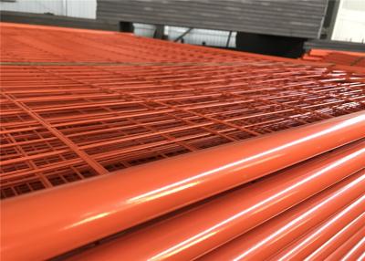 Κίνα Powder Coated  temporary construction Security Fencing 2.1m*2.4m OD 32mm high visibility security construction fence προς πώληση