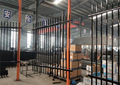 Cina Pressed Spear Garrison Fence Tubular Welding Fencing 1800mm x 2400mm imported For Sale Stain Black Powder Pressed Spear in vendita