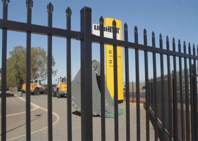 China Spear TopIndustrial Garrison SPEAR PRESSED FENCE / Cheap Steel SPEAR PRESSED FENCE for sale