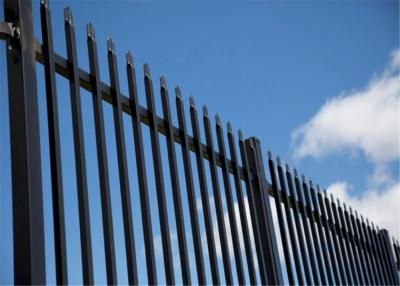 中国 Decorative Euro Steel Fence Tubular Q235 1800mm x 2950mm 25mm square pipes Stain Interpon Powder 販売のため