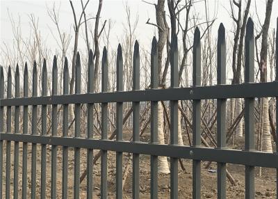 中国 2.1mx2.4m Chinese best quality powder coating black garrison fence 販売のため