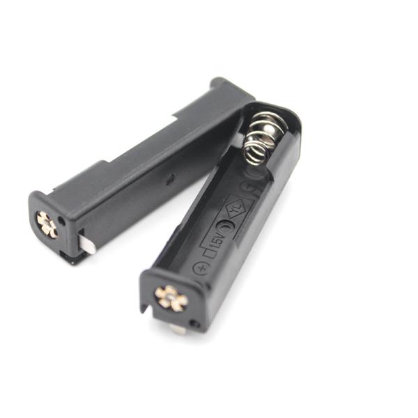 Quality PP Single Battery Case 1.5V Compact Battery Holder With PCB Pins for sale