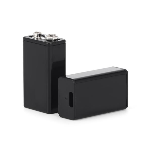 Quality OEM / ODM 9 Volt Battery Housing Black Empty Lithium Battery Case for sale