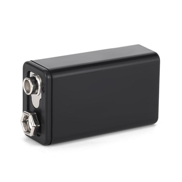 Quality OEM / ODM 9 Volt Battery Housing Black Empty Lithium Battery Case for sale
