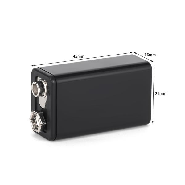 Quality OEM / ODM 9 Volt Battery Housing Black Empty Lithium Battery Case for sale