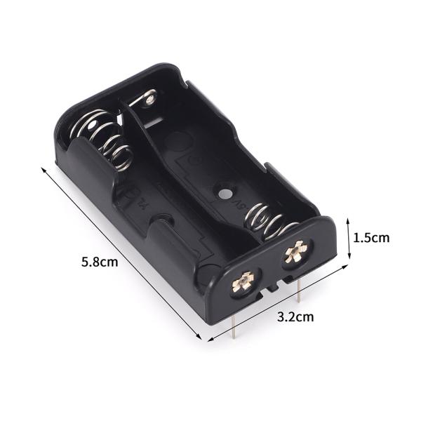 Quality 3V 2AA Battery Holder PCB Mount 2 AA Battery Case With Pins for sale