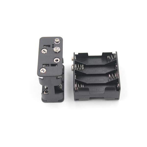 Quality Surface Mount 8 AA Battery Holder Impact Resistant 8 AA Battery Pack With for sale
