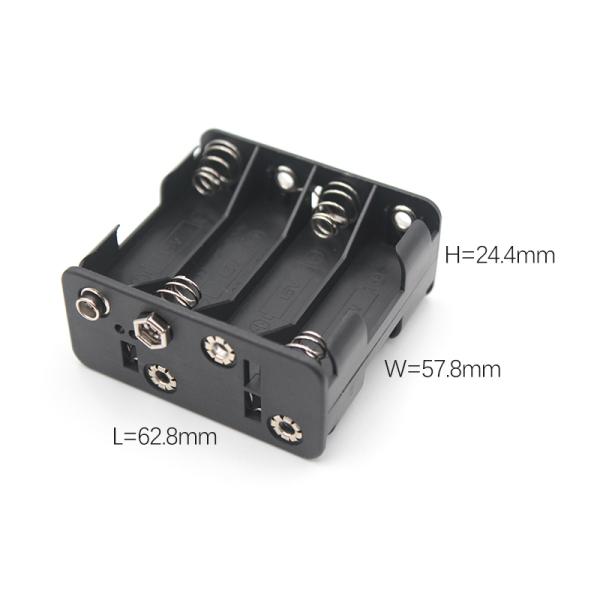 Quality Surface Mount 8 AA Battery Holder Impact Resistant 8 AA Battery Pack With for sale
