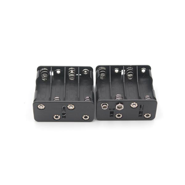 Quality Surface Mount 8 AA Battery Holder Impact Resistant 8 AA Battery Pack With for sale