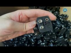 6v 4 x aa battery holder abs plastic aa batteries box with pp3 9v snap terminals