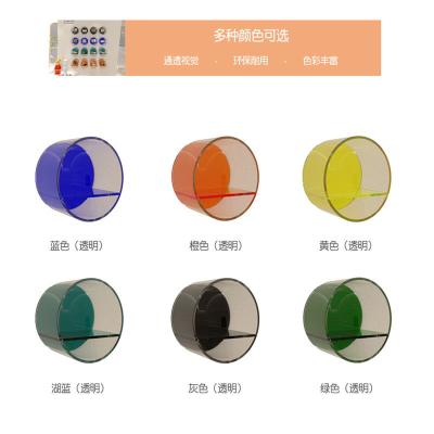 China Wall Mount Round Acrylic Frame Display Rack for Displaying Wiper and Product Display for sale
