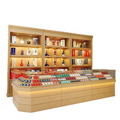 Cina Supermercato Light Duty Rack Display Rack in acciaio e legno con copertura in cuoio PU in vendita