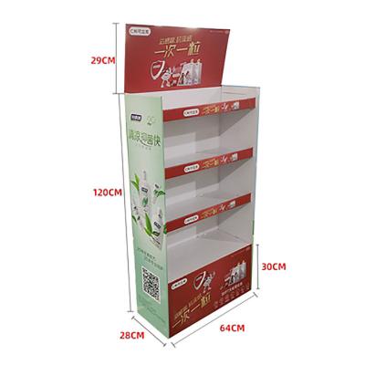 China Eco-vriendelijk Custom Logo Outdoor Reclame Rack voor speelgoed Karton Stand Promotie Te koop