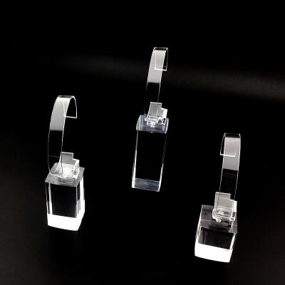 China Acrylic C Earrings Transparent Jewelry Set Display Module for Displaying Window Stand for sale