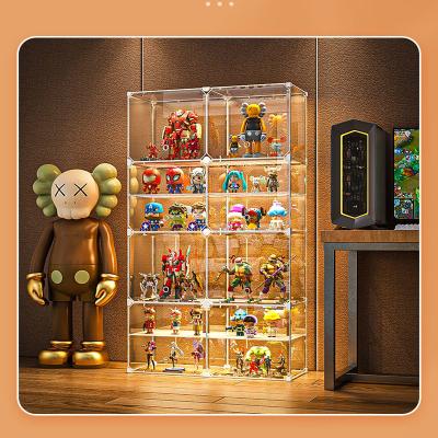 China Regular Size Acrylic Action Figures Display Case for Model Cars and Figures Acrylic for sale