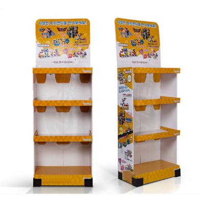 China Retail Box Shelving Custom Logo Funko Pop Cardboard Display Stand Floor Display Racks for sale