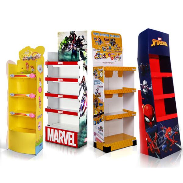 Retail Box Shelving Custom Logo Funko Pop Cardboard Display Stand Floor Display Racks