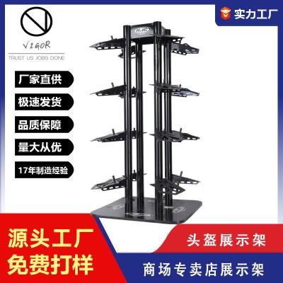 Cina Supermarket Rack Casco da calcio galleggiante magnetico Display Stand per casco rotante in vendita